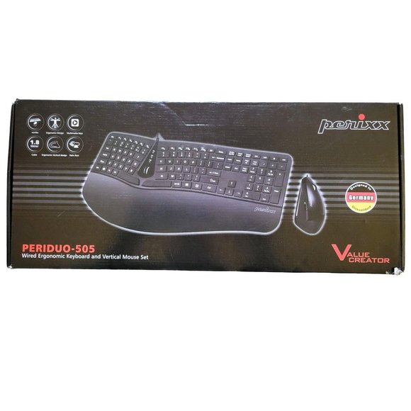 Perixx | Computers, Laptops & Parts | Perixx Periduo55 Wired Usb Ergonomic Split Keyboard And ...